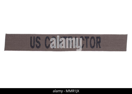 us contractor uniform badge Stock Photo - Alamy