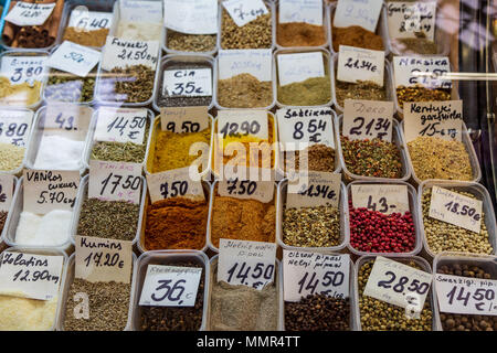 Latvia, Riga, spices market Stock Photo - Alamy