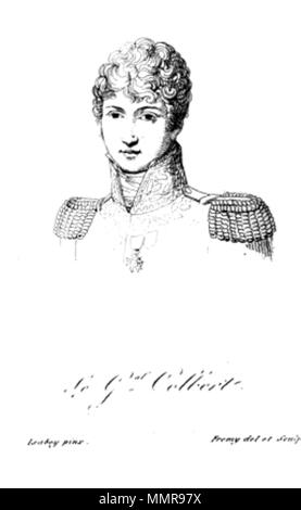 Colbert, baron de Chabanais, Auguste François Marie, aquatint by Jean ...