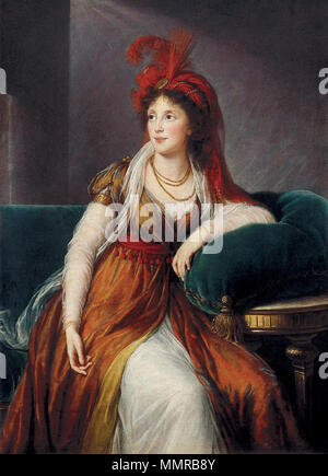 Portrait of Princess Anna Alexandrovna Galitzin circa 1797 by Elisabeth ...