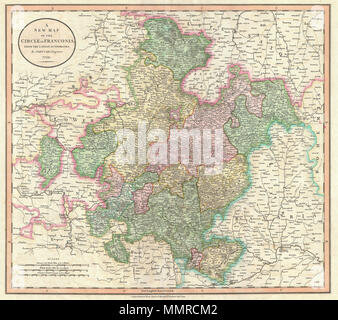 Map of Lower Bavaria Stock Photo - Alamy