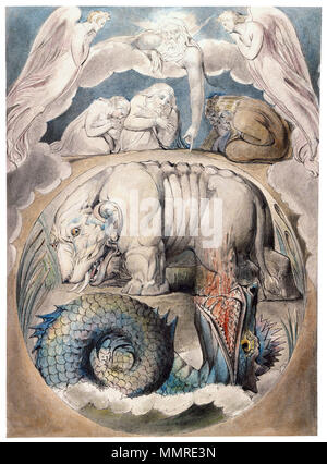 William Blake - Behemoth and Leviathan Stock Photo - Alamy