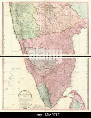 . English: This map, created immediately after the Third Anglo-Mysore ...