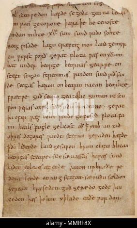 manuscript of Beowulf, an epic heroic poem in Anglo-Saxon Stock Photo ...