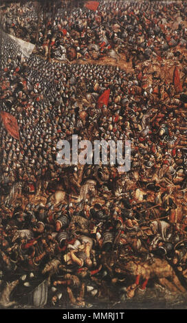 The painting 'Bitwa pod Orsza' (Battle of Orsha) is an anonymous work ...