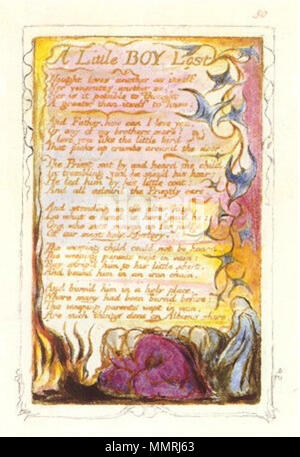 Songs of Innocence and of Experience: A Little Boy Lost, William Blake ...