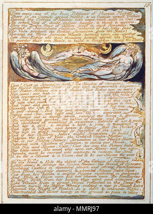 William Blake Jerusalem, Plate 18, From every one of the Four Regions ...