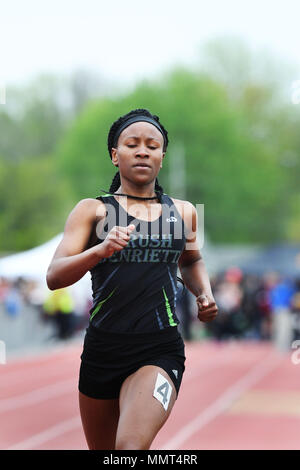 Henrietta, NY, USA. 12th May, 2018. Rush-Henrietta's Lanae-Tava Thomas ...