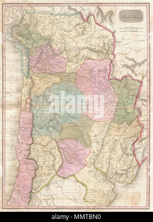 1818, Pinkerton Map of Chile, John Pinkerton, 1758 – 1826, Scottish ...