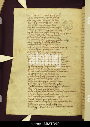 . 'St. Dunstan's Classbook': Eutyches, with Old Breton glosses, 9th ...