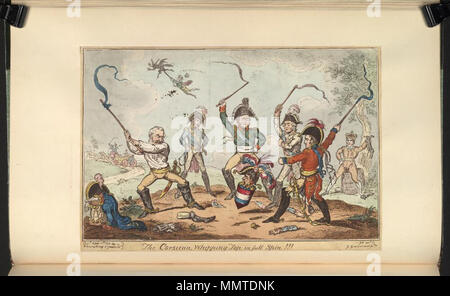 . Satire on Napoleon's defeat and abdication in 1814. (British ...