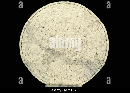 Southern Celestial Hemisphere Map of Constellations Stock Photo - Alamy