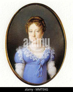 A portrait of Empress Maria Leopoldina of Austria, the first Empress of ...