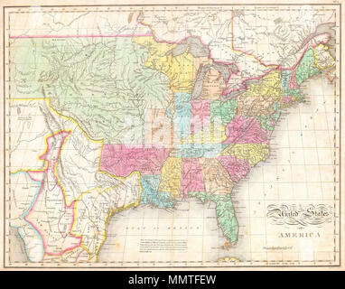 An improved map of the United States , United States, Maps, United ...