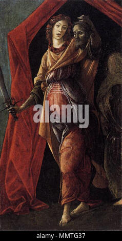 Judith Leaving the Tent of Holofernes 1500 by Sandro Botticelli Stock ...