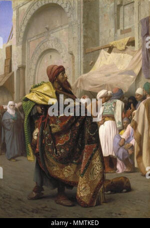 Jean-Léon Gérôme's 'The Carpet Merchant' depicts an oriental market ...