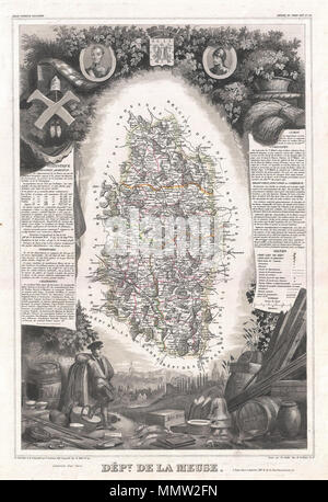 Map of Meuse in France Stock Photo - Alamy