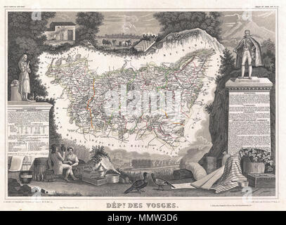 Map of Vosges in France Stock Photo - Alamy