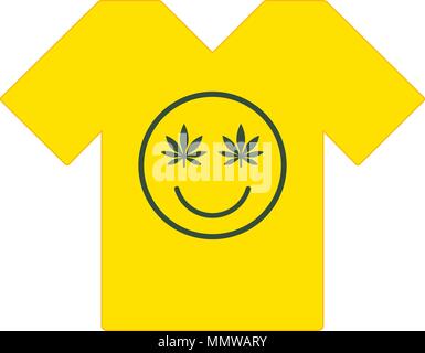 Marijuana smiley Face. Cannabis smile. Smiling face made of weed leaves ...