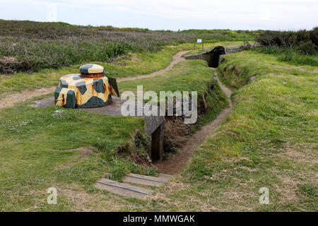 Batterie Dollman gun pit, a WW2 German installation on Pleinmont ...