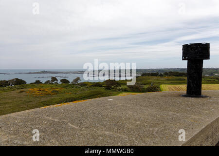 WW2 Pleinmont German Naval Range-Finding Observation Tower Stock Photo ...