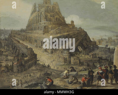 King Nimrod Ordering the Construction of the Tower of Babel 17th ...