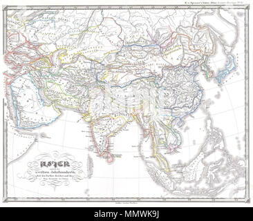 Map of China - This fascinating hand colored 1814 map by Edinburgh ...
