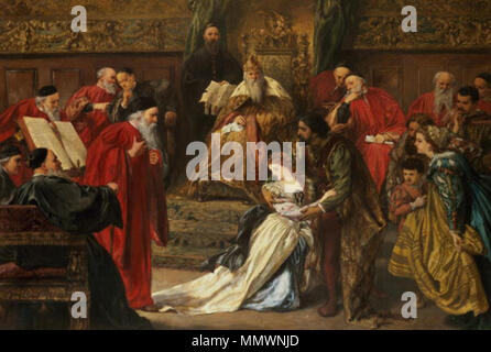 *Cordelia in the Court of King Lear* by Sir John Gilbert, painted in ...
