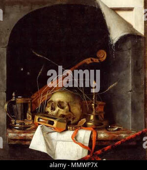 'Vanitas' by Cornelis Norbertus Gijsbrechts is a 17th-century Dutch ...