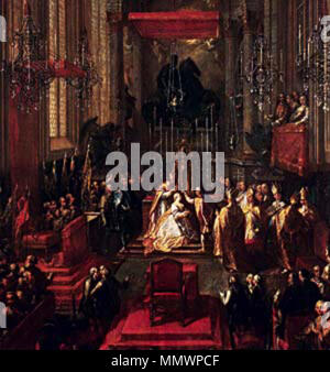 Coronation of Maria Theresa in St. Vitus Cathedral in Prague, 1743 ...
