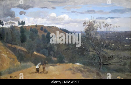 Outskirts of Igny between circa 1840 and circa 1845, reworked 1874 by ...