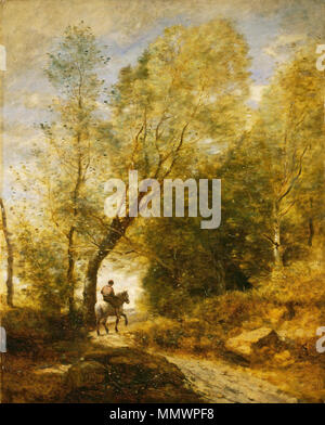 Jean-Baptiste-Camille Corot - Forest of Fontainebleau Stock Photo - Alamy