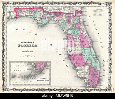 Map of Okeechobee in Florida Stock Photo - Alamy