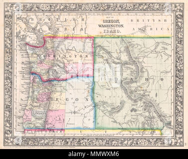A New Map of the Gold Region in California, 1851, by Charles Drayton ...