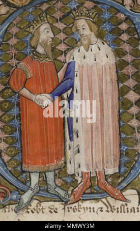 David II King of Scotland and Edward III King of England Stock Photo ...