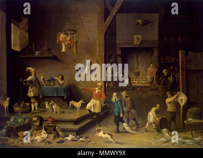 David Teniers (II) - The Kitchen - WGA22074 Stock Photo - Alamy