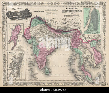Geographic map of Pakistan, India, Nepal, Bangladesh and Bhutan with ...
