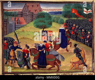 PEASANTS REVOLT: Wat Tyler killing Poll-tax collector. Rebels on Stock ...