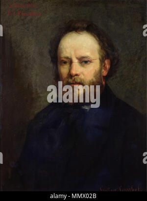 Portrait of Pierre Joseph Proudhon 1865 by Gustave Courbet Stock Photo ...