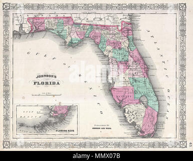 Map of Okeechobee in Florida Stock Photo - Alamy