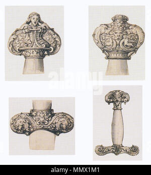 The dagger guard design by Hans Holbein the Younger showcases his ...