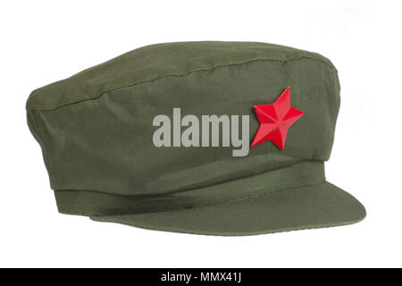 chinese mao style cap isolated on white Stock Photo - Alamy
