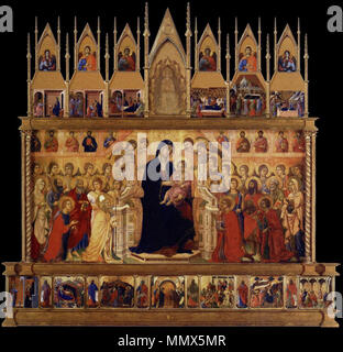 Duccio di Buoninsegna - Conjectural reconstrruction of the Maestà (back) - WGA06741 Stock Photo ...