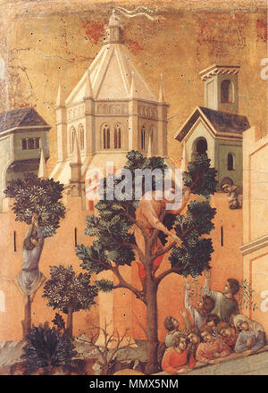 Duccio di Buoninsegna - Entry Into Jerusalem Fragment 1311 2 1311 Stock Photo - Alamy