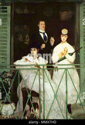 le balcon,edouard manet 1868 Stock Photo - Alamy