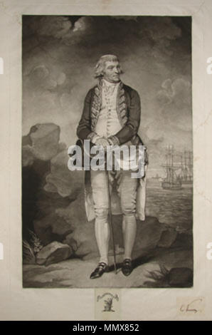 This full portrait of Admiral Edward Vernon, painted in oil, captures ...