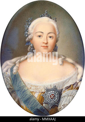 'Portrait of Empress Elizabeth Petrovna'. Russia, 18th century ...