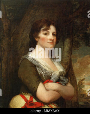 A portrait of Elizabeth Parke Custis Law, the granddaughter of Martha ...