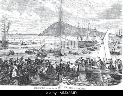 Cuba. Guerra de la independencia. Combate entre tropas españolas y los ...