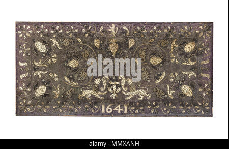 Embroidered panel dated 1641 Stock Photo - Alamy